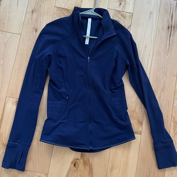 lululemon athletica | Jackets & Coats | Lululemon Navy Jacket Size 6 ...